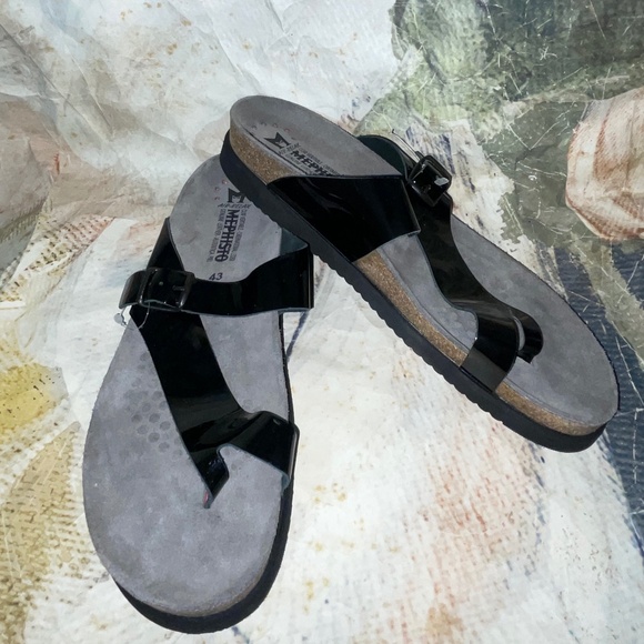 Mephisto | Shoes | Mephisto Helen Patent Leather Sandals | Poshmark